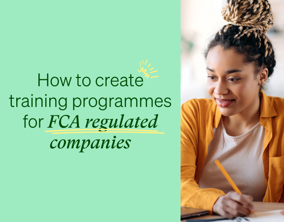 How to create training programmes for FCA-regulated companies